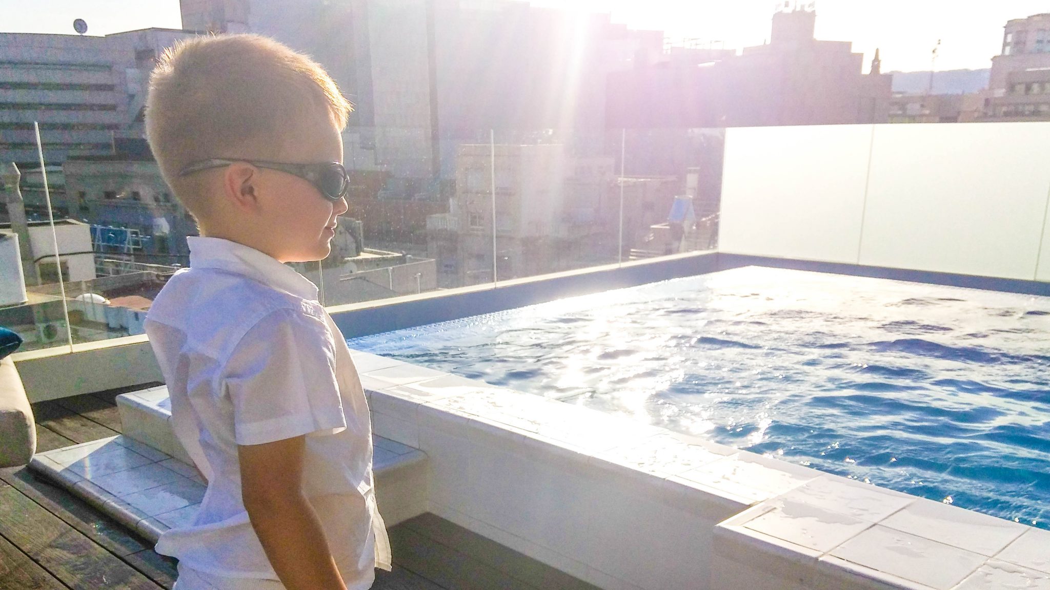 H10 Cubik Hotel Barcelona Review: Family Evening at Àtic Rooftop